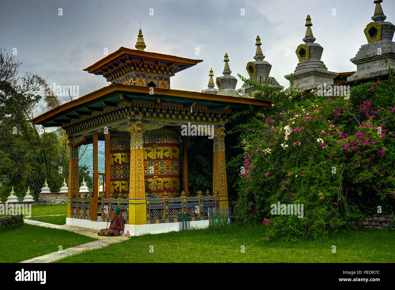 Photo taken in Bhutan and showing unique culture and reiligion Stock ...