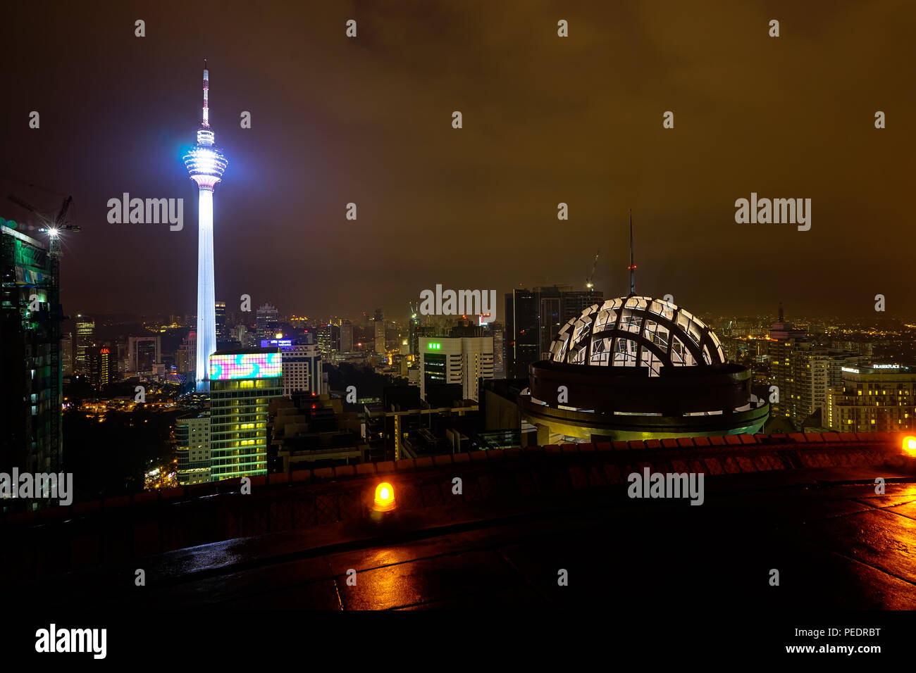 Photo taken on Oktober 27 2017 in Kuala Lumpur, Malaysia. KL Tower ...