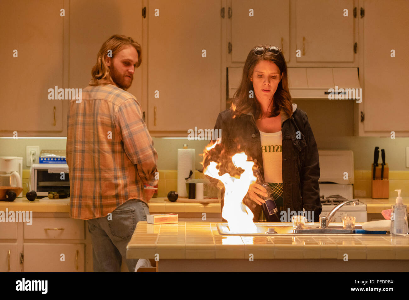 LODGE 49, l-r: Wyatt Russell, Sonya Cassidy in 'As Above, So Below ...