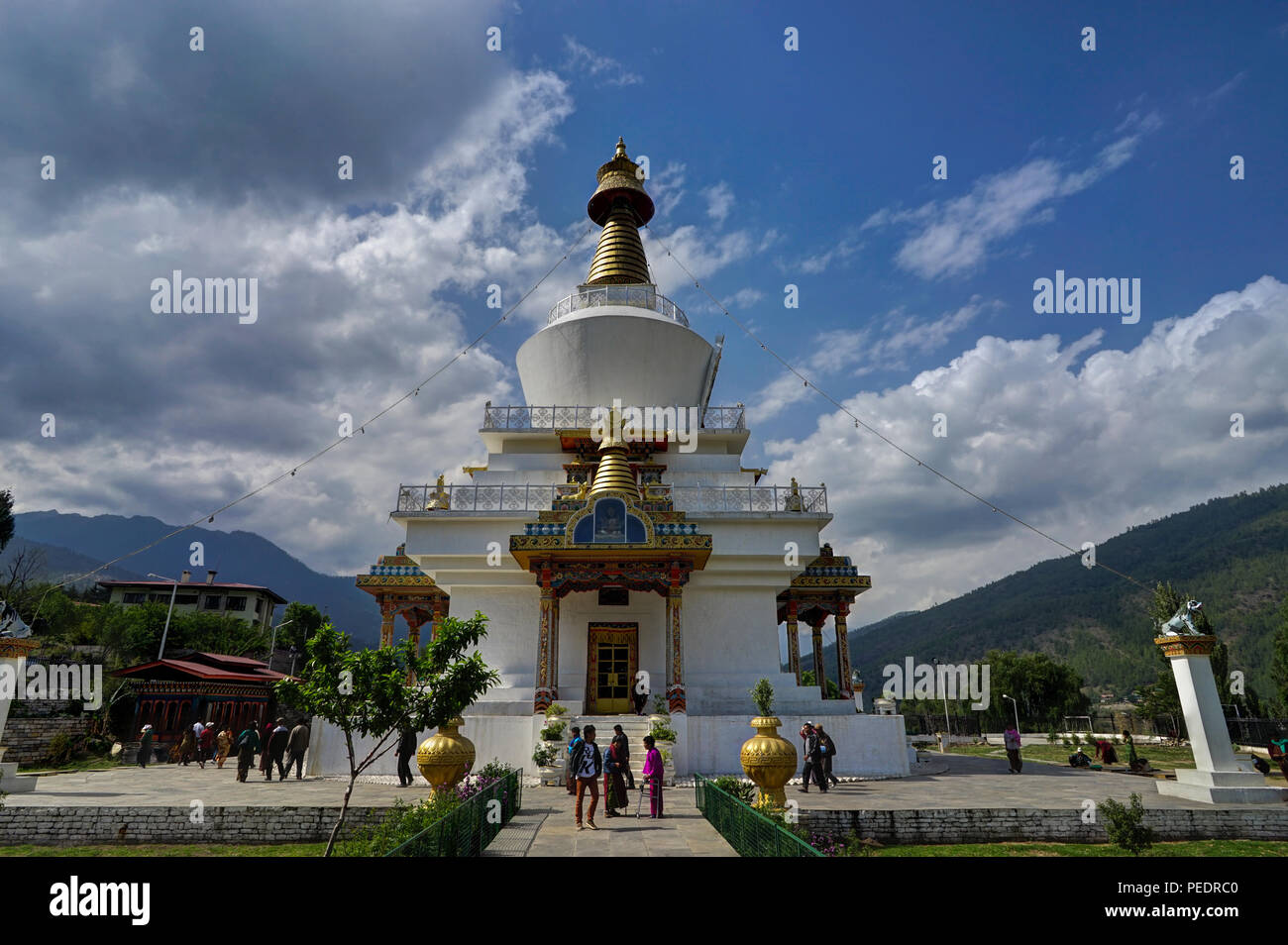 Photo taken in Bhutan and showing unique culture and reiligion Stock ...
