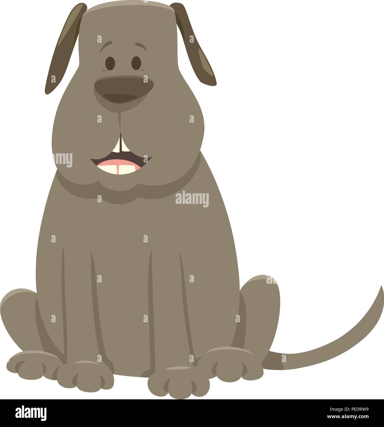 Funny gray dog Stock Vector Images - Alamy