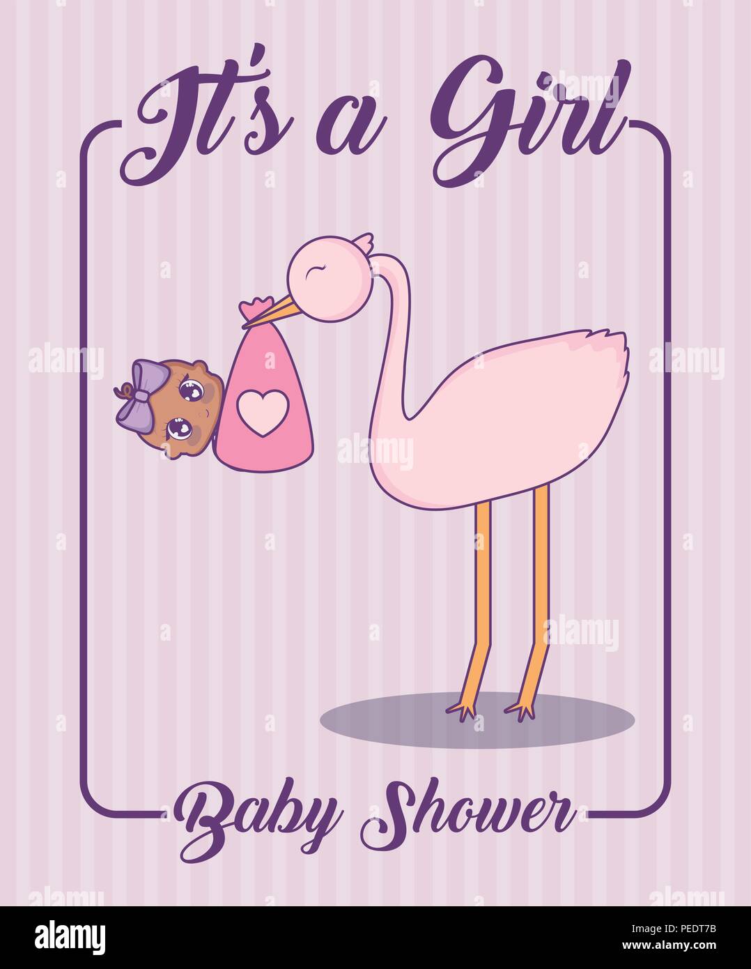 Stork Baby Shower Girl