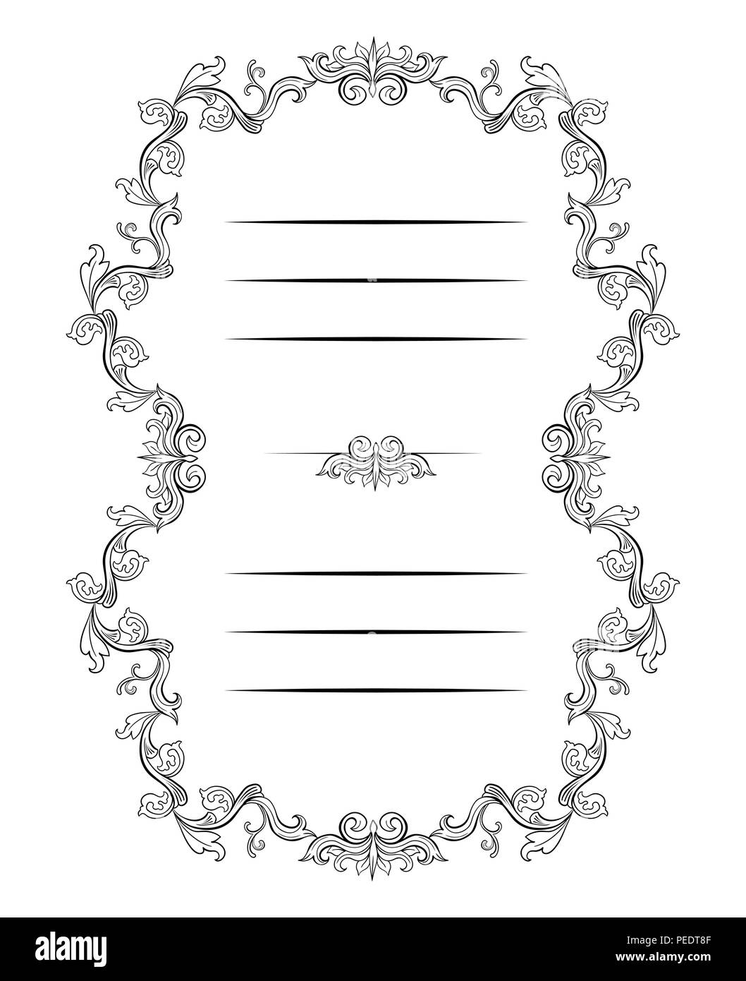 Floral borders and Frames with place for text. Copy space and dividers ...