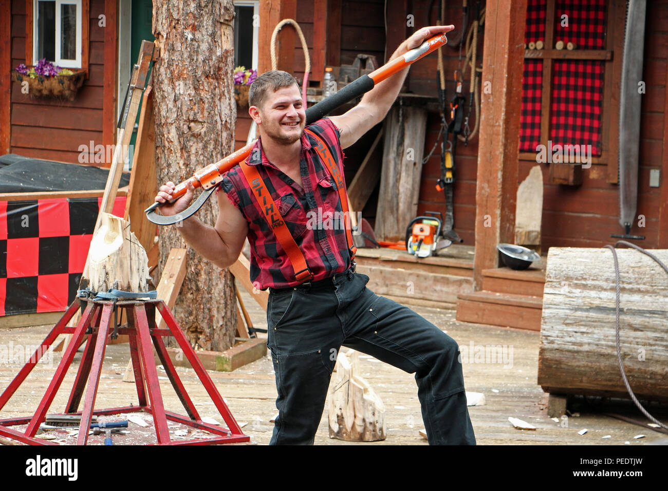 Lumberjack competition hi-res stock photography and images - Alamy