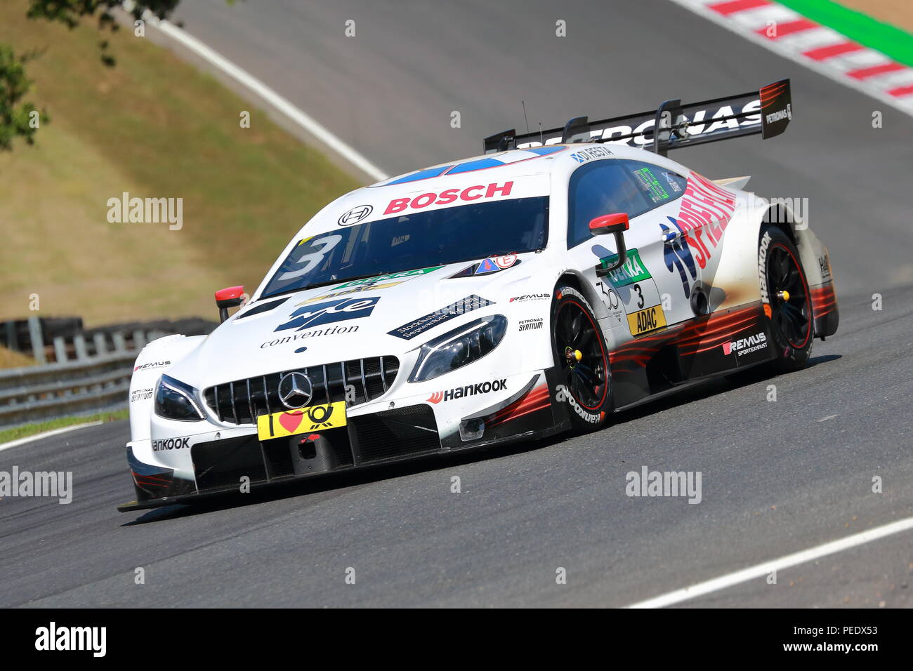 Paul Di Resta in his Mercedes at the DTM Race 2018 at Brands Hatch ...