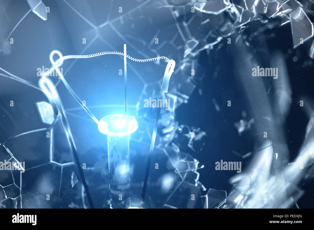 Exploding computer screen hi-res stock photography and images - Alamy