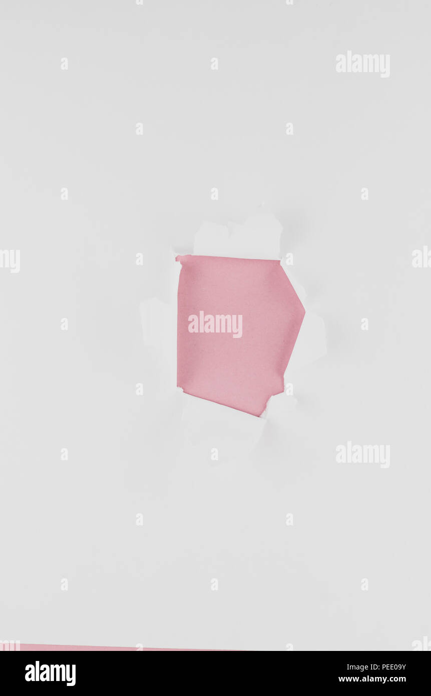 white ripped paper background Stock Photo - Alamy