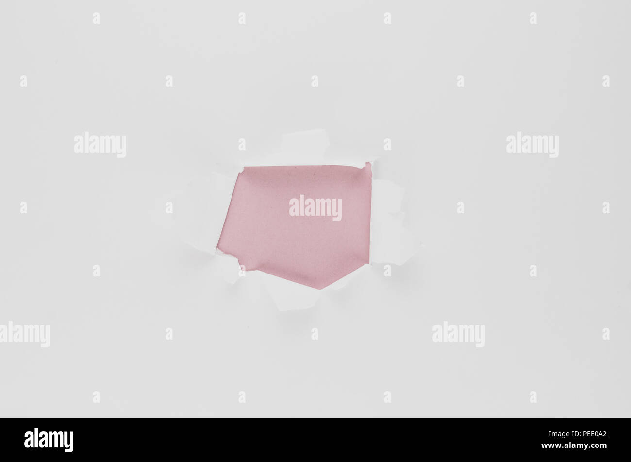 white ripped paper background Stock Photo - Alamy