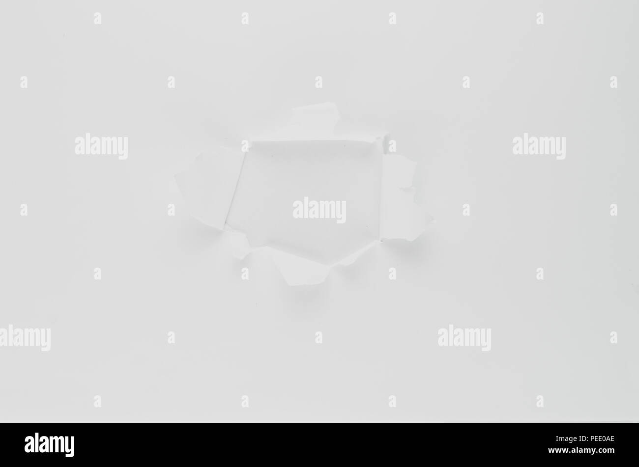 white ripped paper background Stock Photo - Alamy