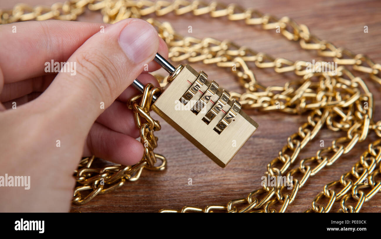 Brass padlocks hi-res stock photography and images - Alamy
