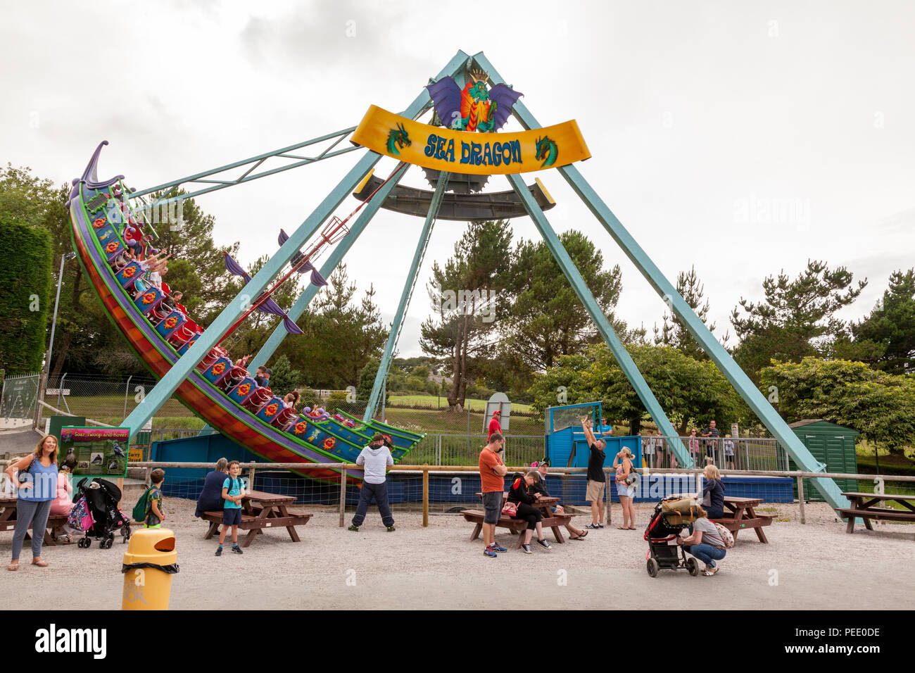Sea Dragon boat ride at Woodlands family theme park ,Totnes ,Devon ...