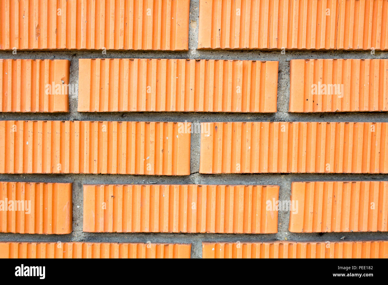 Red brick wall, brick background, building element Stock Photo - Alamy