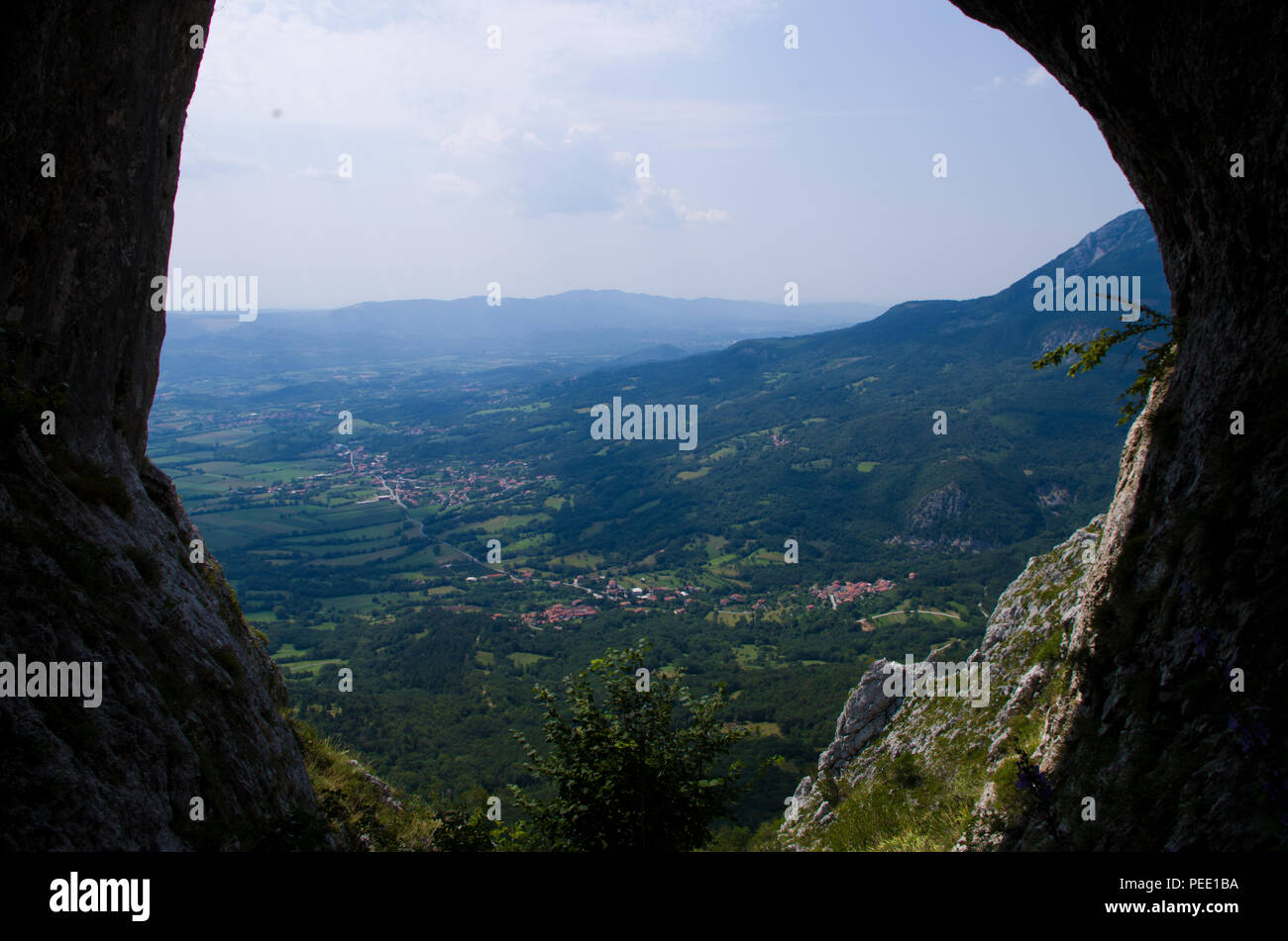 See trough rock Slovenia Stock Photo - Alamy