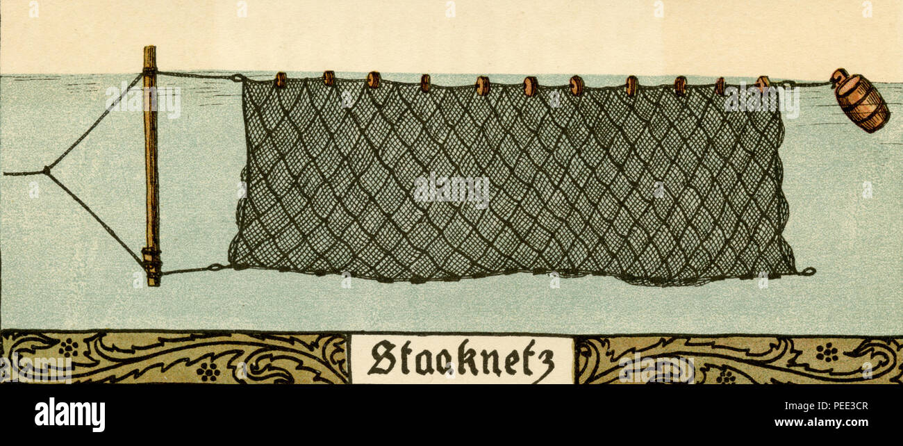 fishing net, 1908 Stock Photo - Alamy