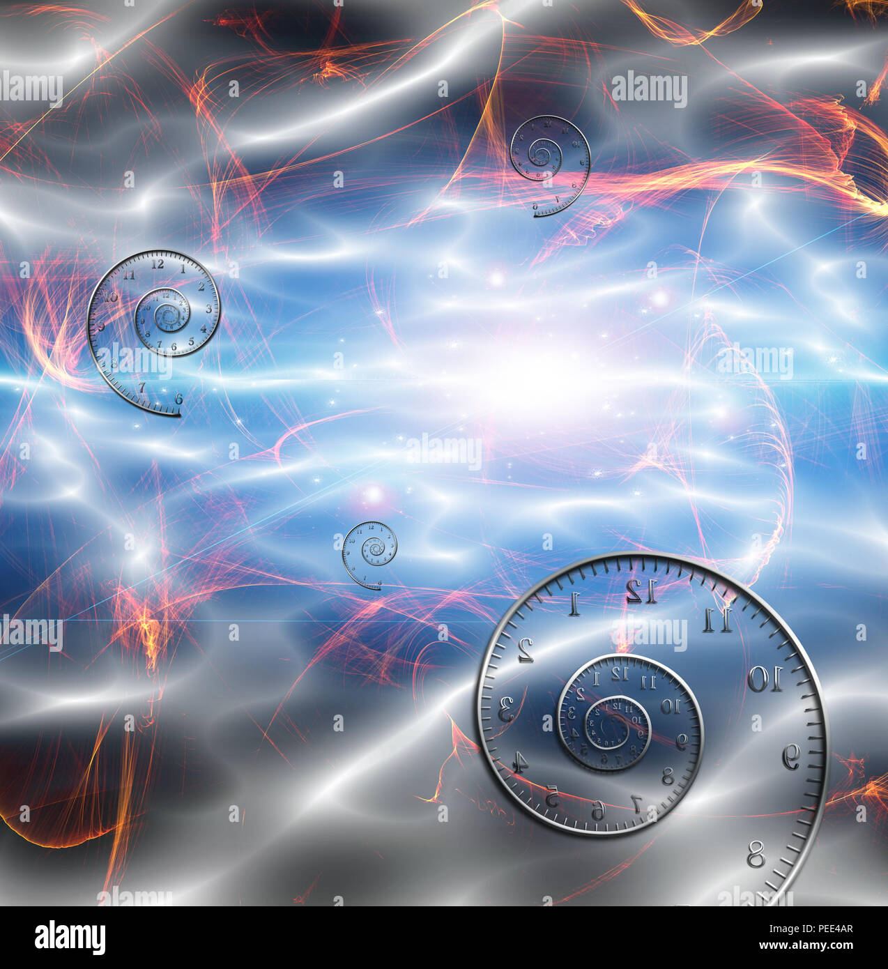 Time Spirals and Space Fabric Stock Photo - Alamy