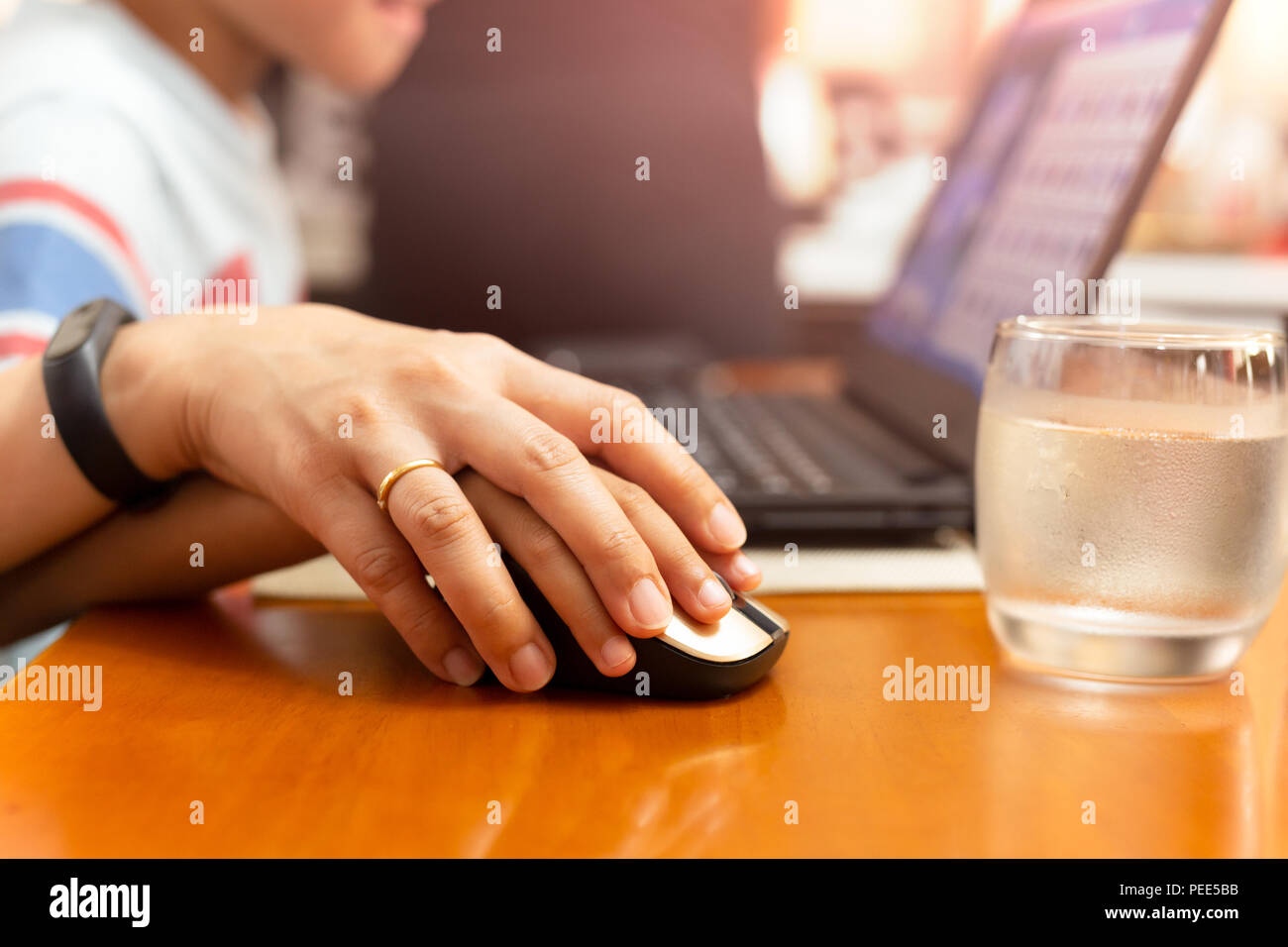 Boy holding mouse hi-res stock photography and images - Alamy