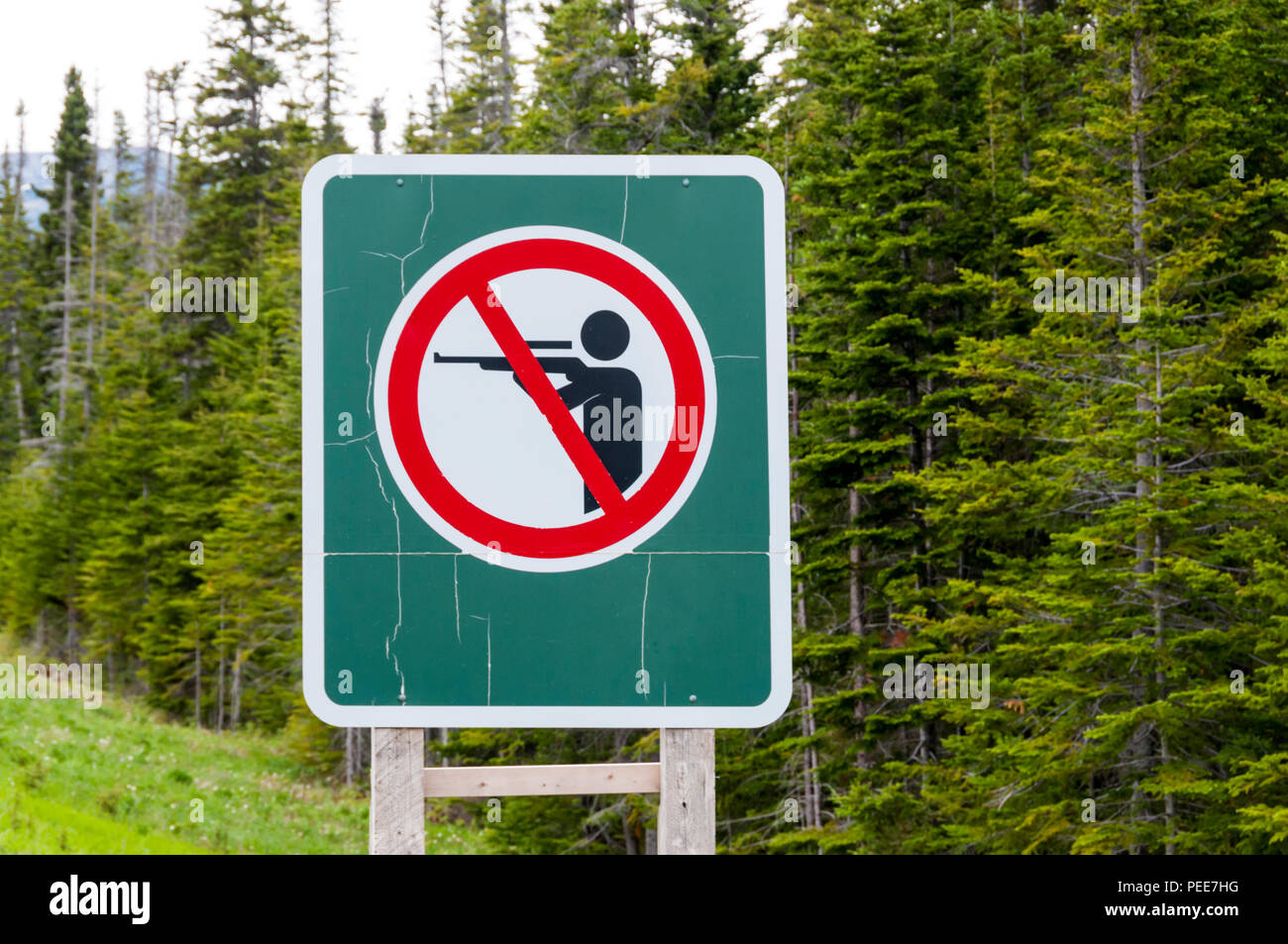 No shooting sign hi-res stock photography and images - Alamy