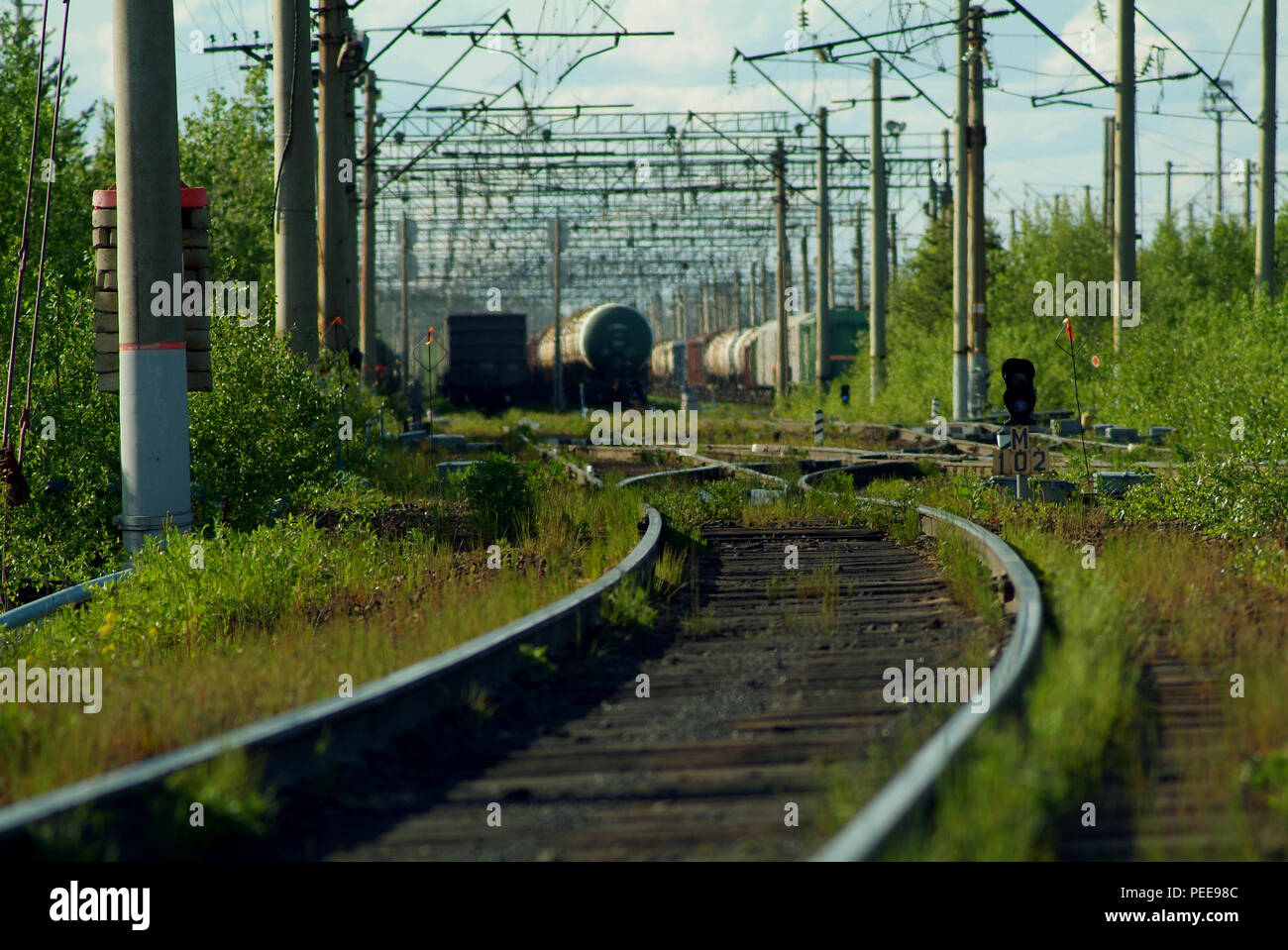 Rails for high speed trains hi-res stock photography and images - Alamy