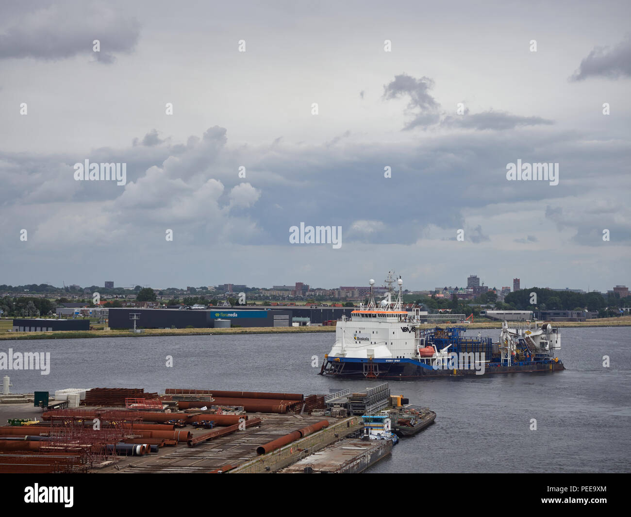 The Stemat Spirit, a Specialist Anchor Handler and Cable Laying Vessel ...