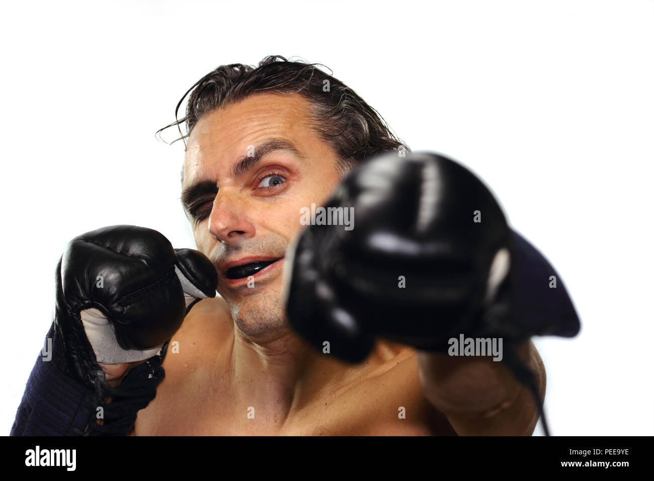Man boxing gloves funny hi-res stock photography and images - Alamy