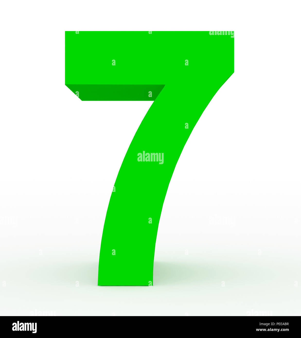 3d green numbers hi-res stock photography and images - Alamy
