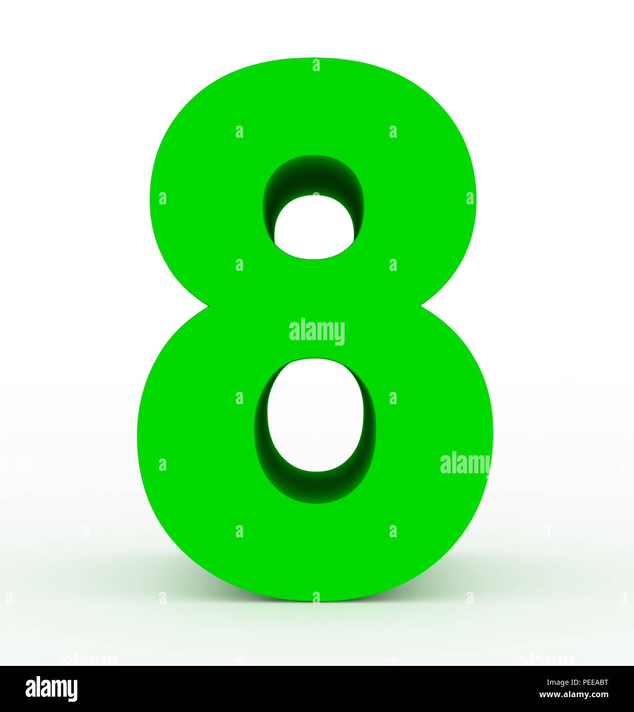 3d green numbers hi-res stock photography and images - Alamy