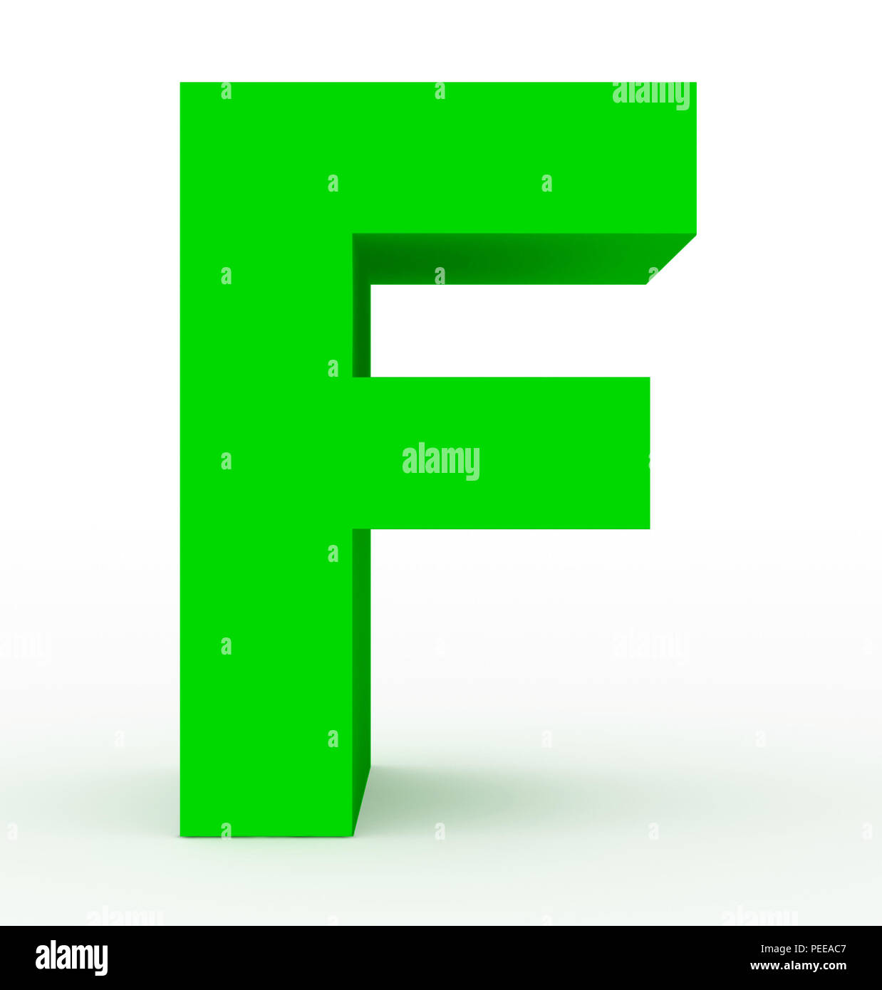 Green letter f hi-res stock photography and images - Alamy