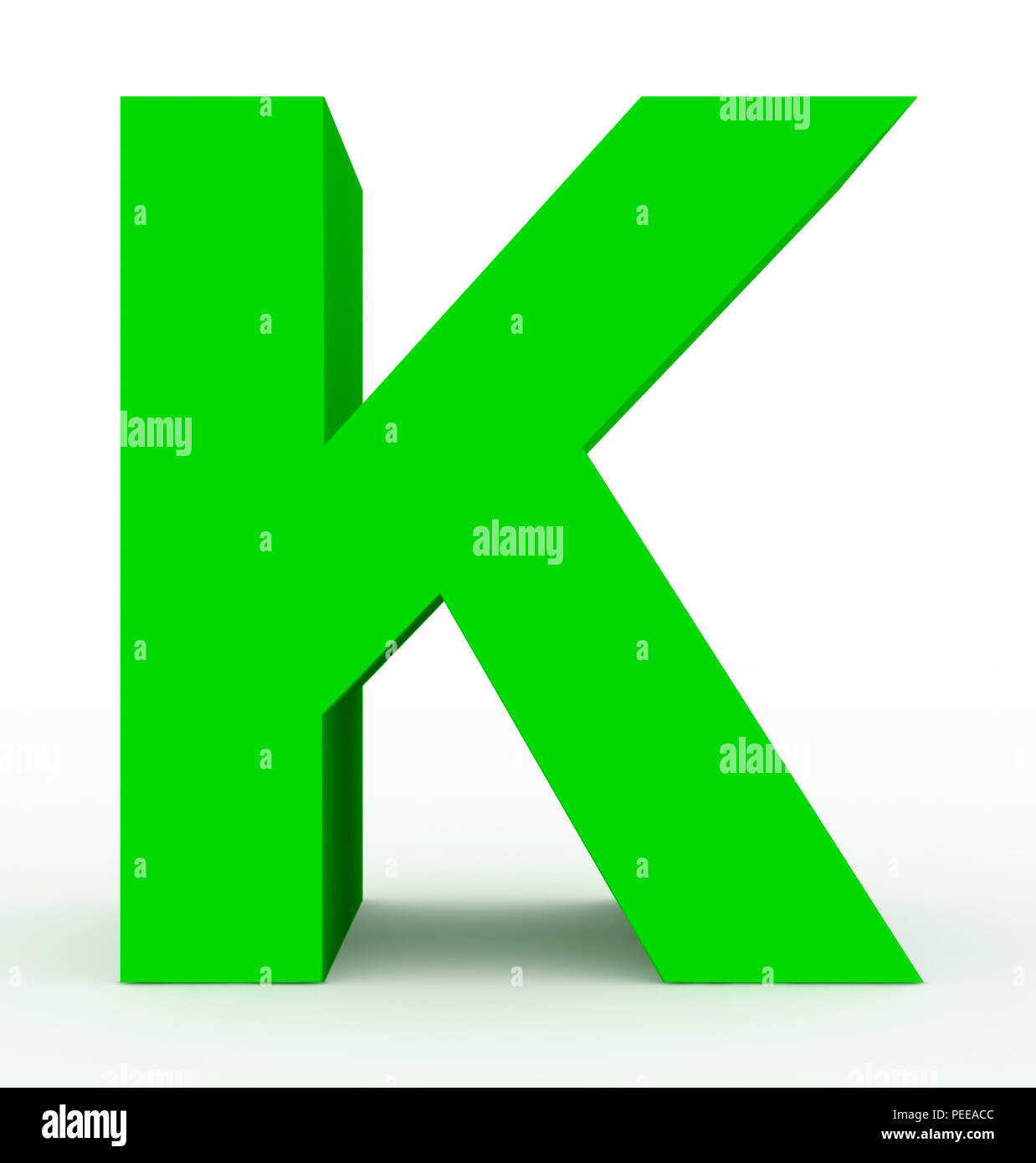 Green letter k hi-res stock photography and images - Alamy