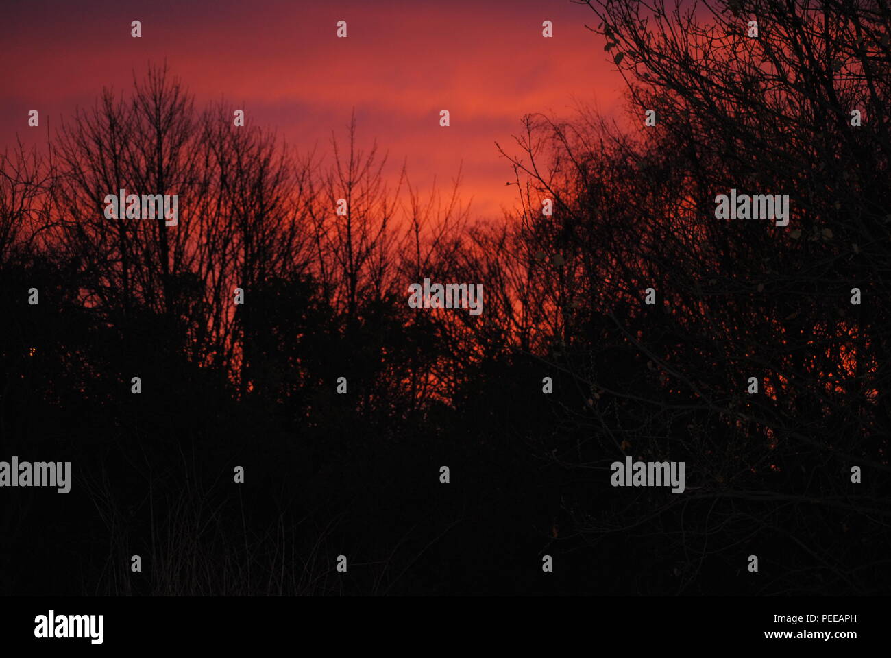 Dark red clouds red sunset hi-res stock photography and images - Alamy