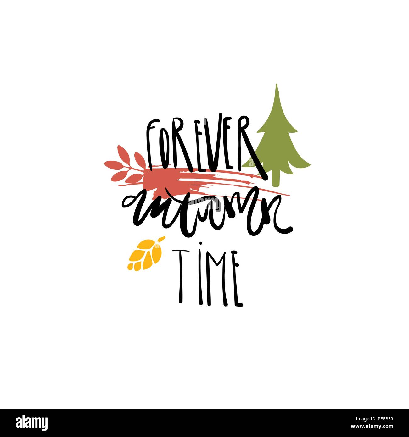 Forever card hand drawn Stock Vector Images - Alamy