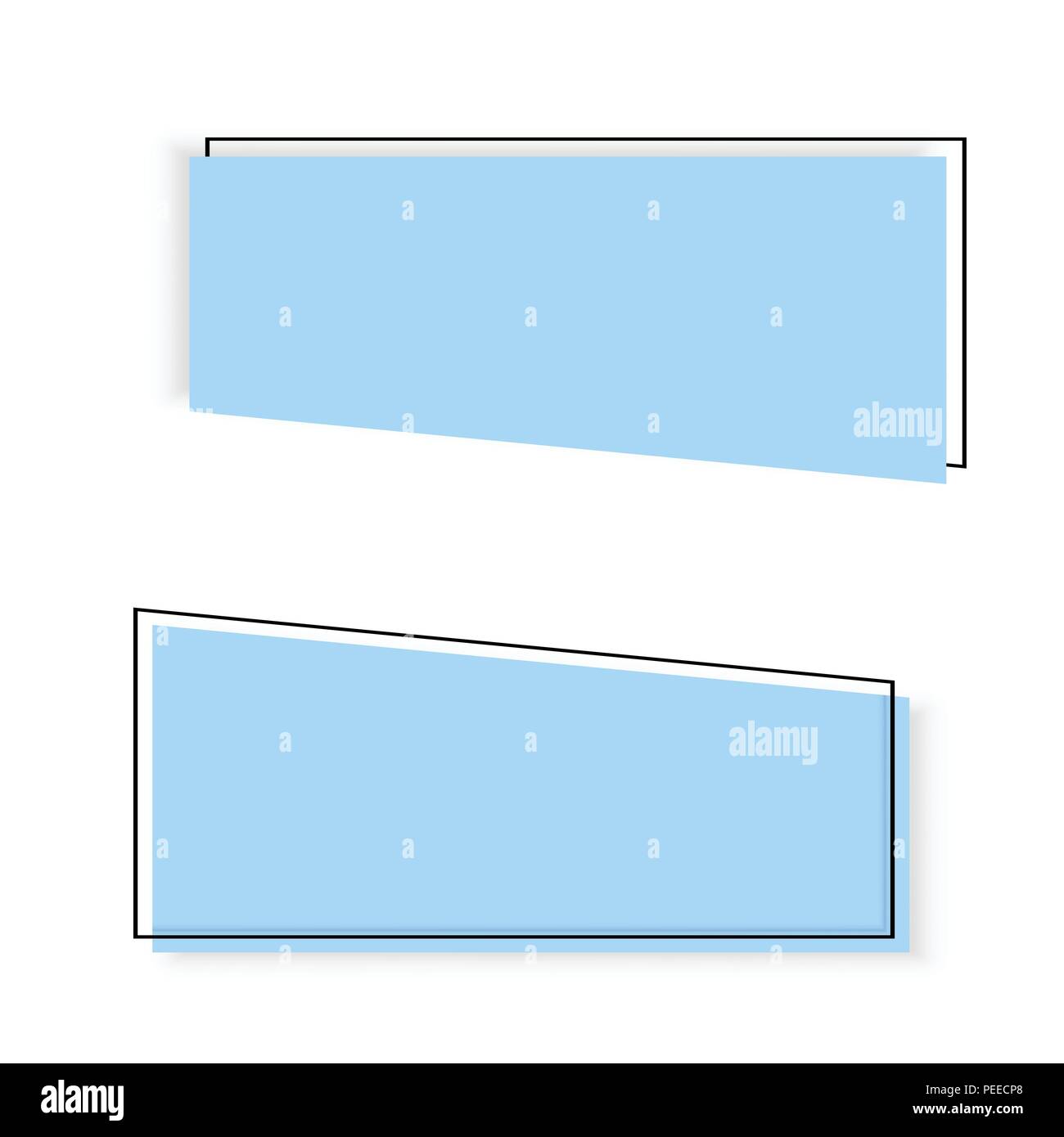 Set of promotion banners with shadow. Element for graphic design ...
