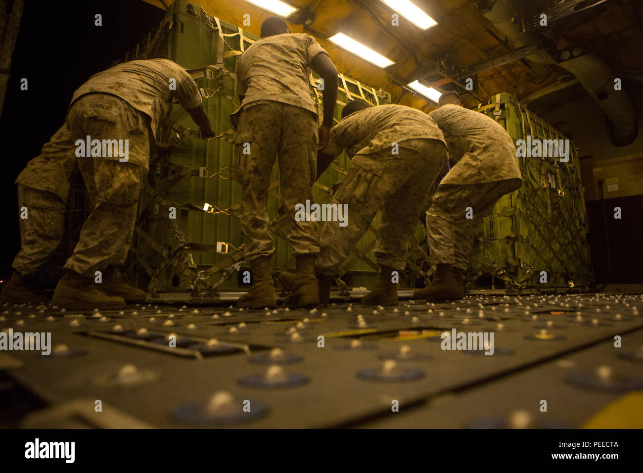 U.S. Marines with Marine Tactical Electronic Squadron 3 (VMAQ-3 ...
