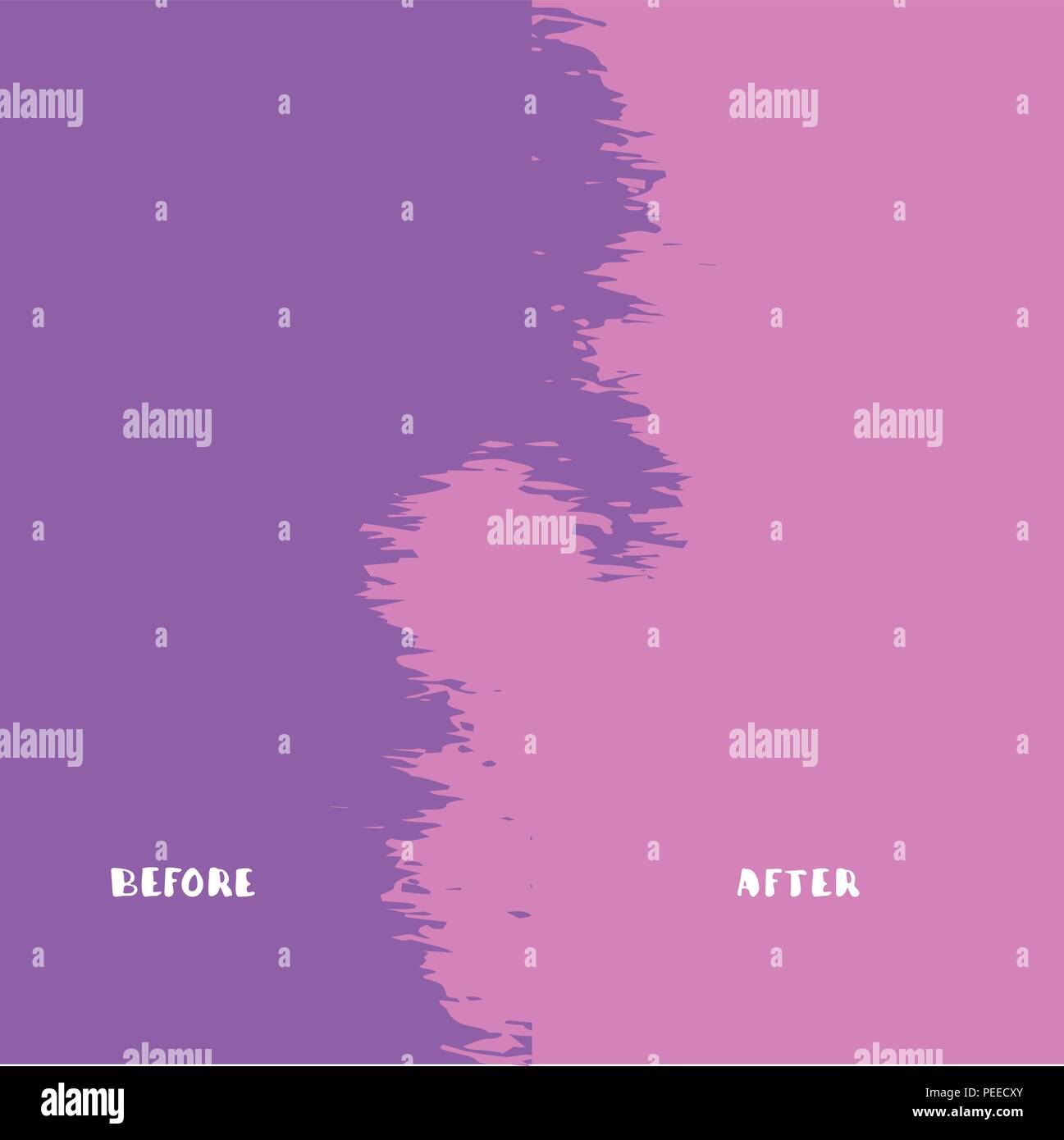 Before and After. Template background. Vector illustration Stock Vector ...