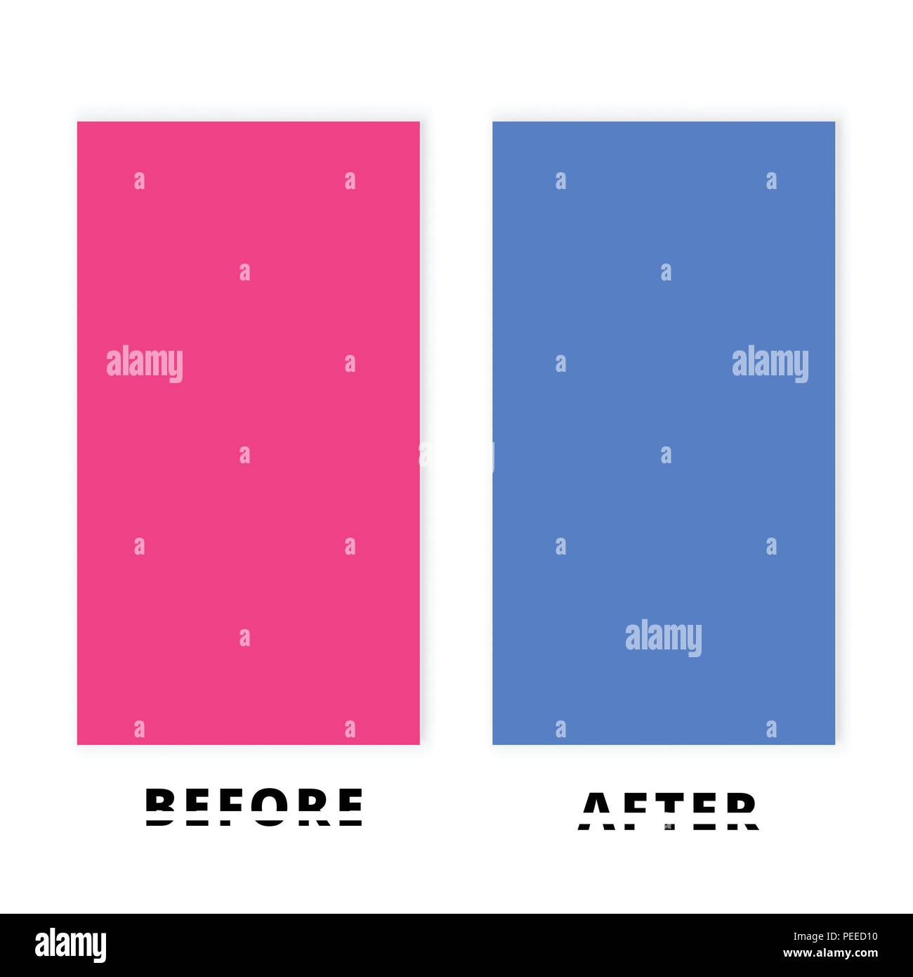Before and After. Template background. Vector illustration Stock Vector ...