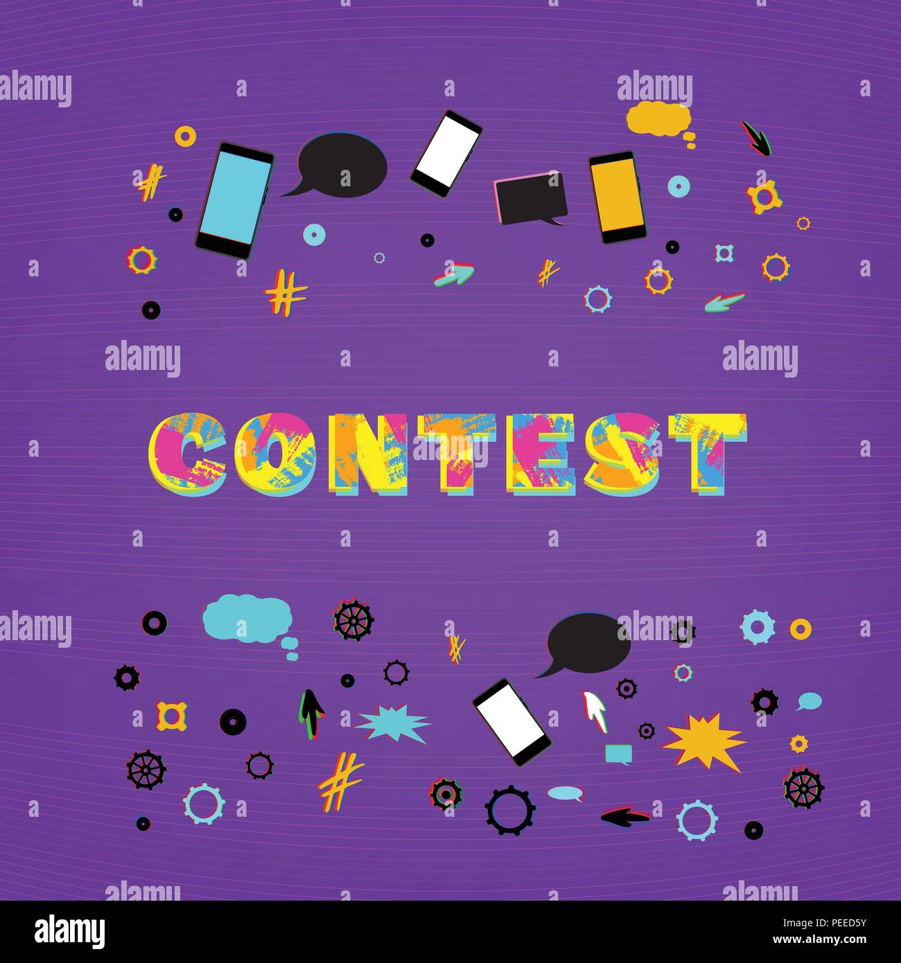 Random items Stock Vector Images - Alamy