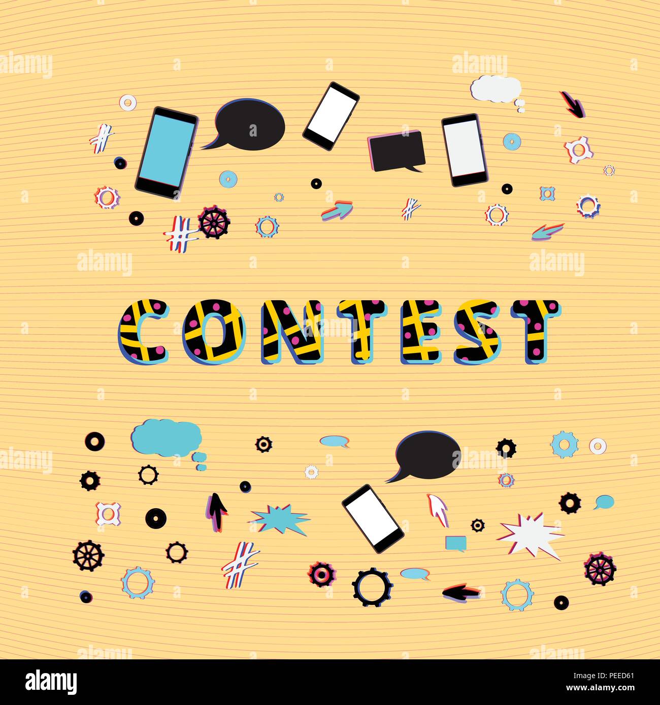 Random items Stock Vector Images - Alamy