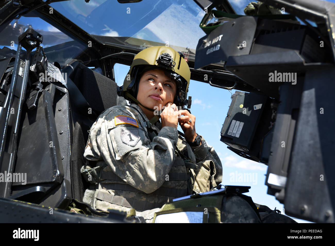 U.S. Army Capt. Erika Vaske, a pilot with 2nd Battalion, 159th Attack ...