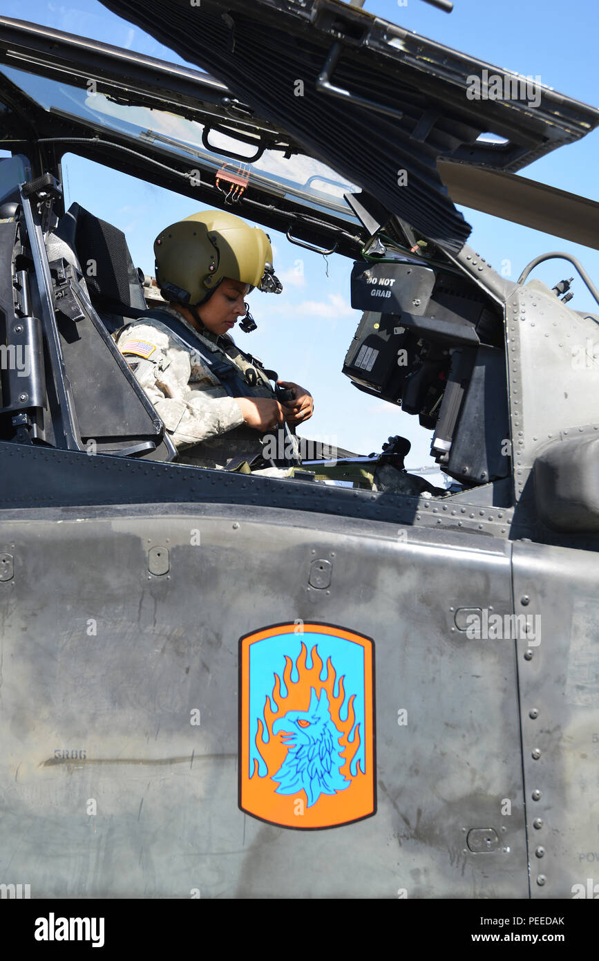 U.S. Army Capt. Erika Vaske, a pilot with 2nd Battalion, 159th Attack ...