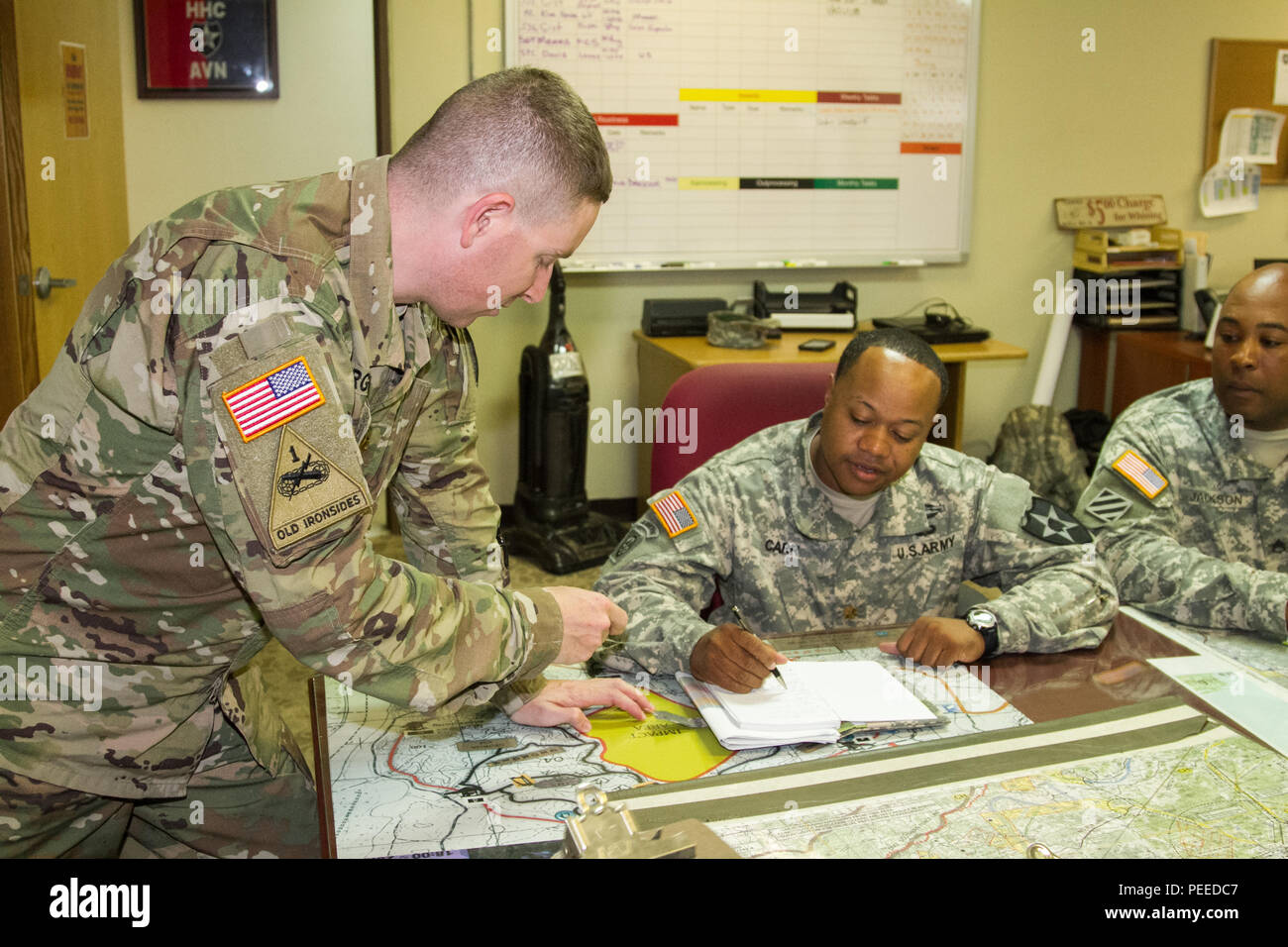 Maj. Kenneth J. Ferguson, the operations officer for the 2nd Combat ...