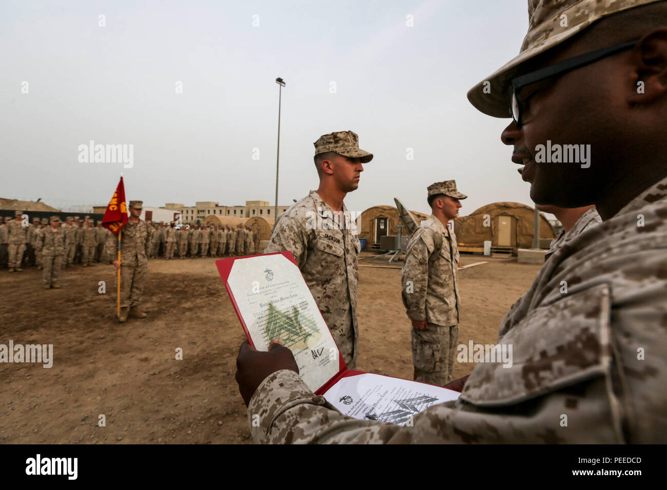 CAMP LEMONNIER, Djibouti (Aug. 2, 2015) U.S. Marine 1st Sgt. Sasha Dix ...