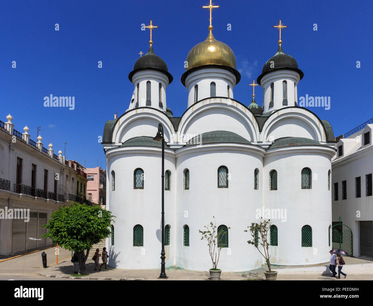Our Lady of Kazan Orthodox Cathedral, Russian Orthodox cathedral in the historic old town ...