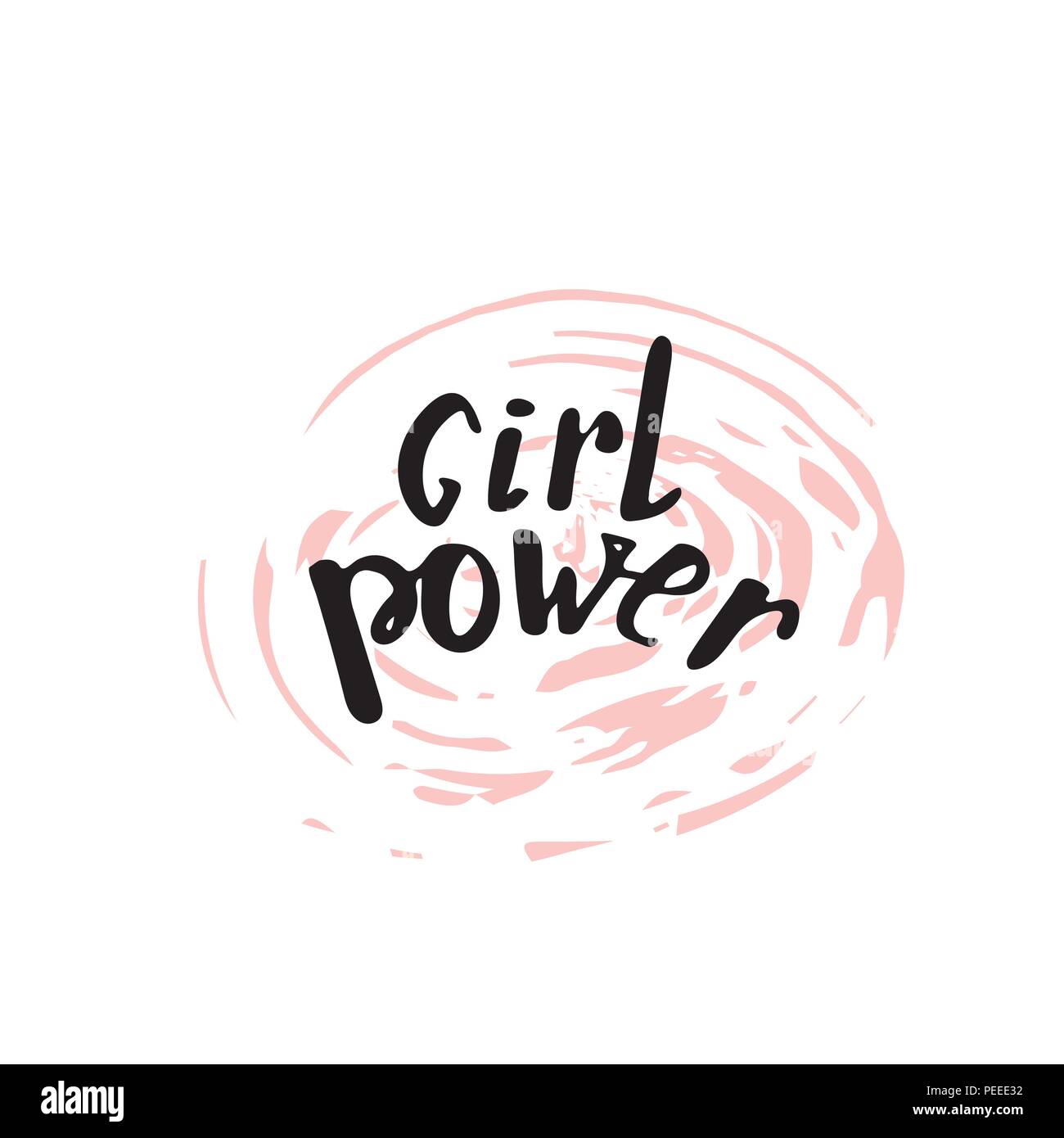 Girl Power composition. Vector illustration Stock Vector Image & Art ...