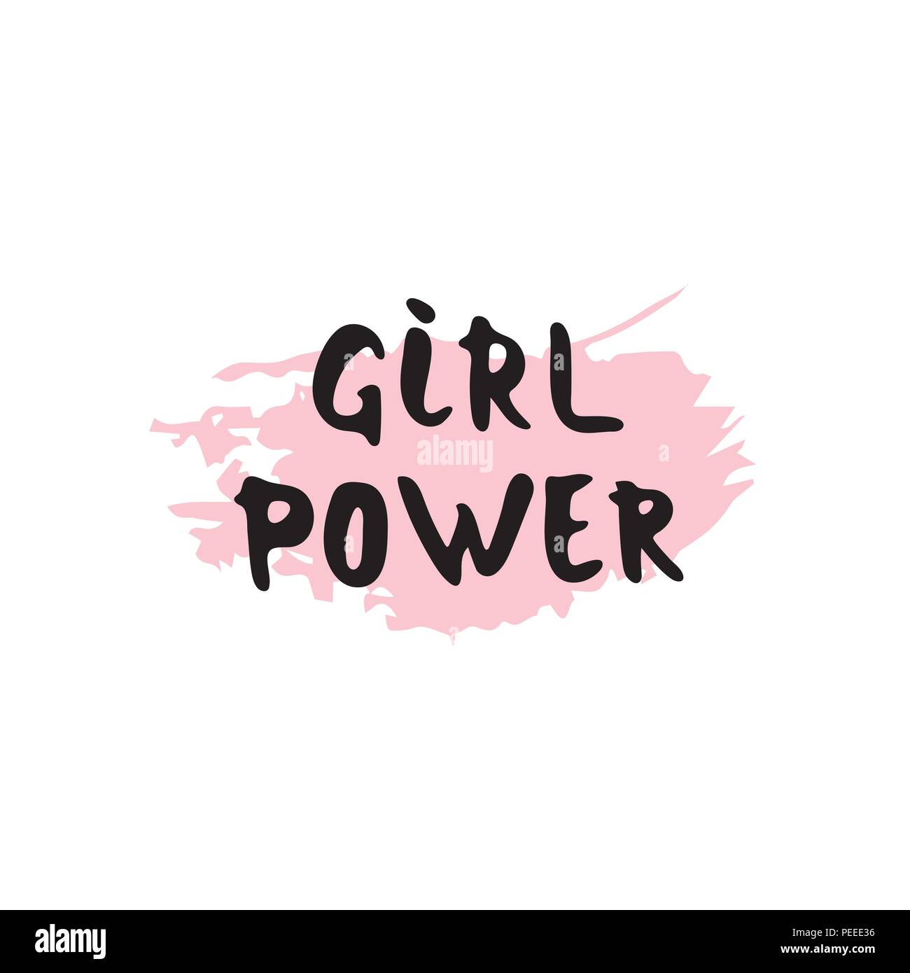 Girl Power composition. Vector illustration Stock Vector Image & Art ...