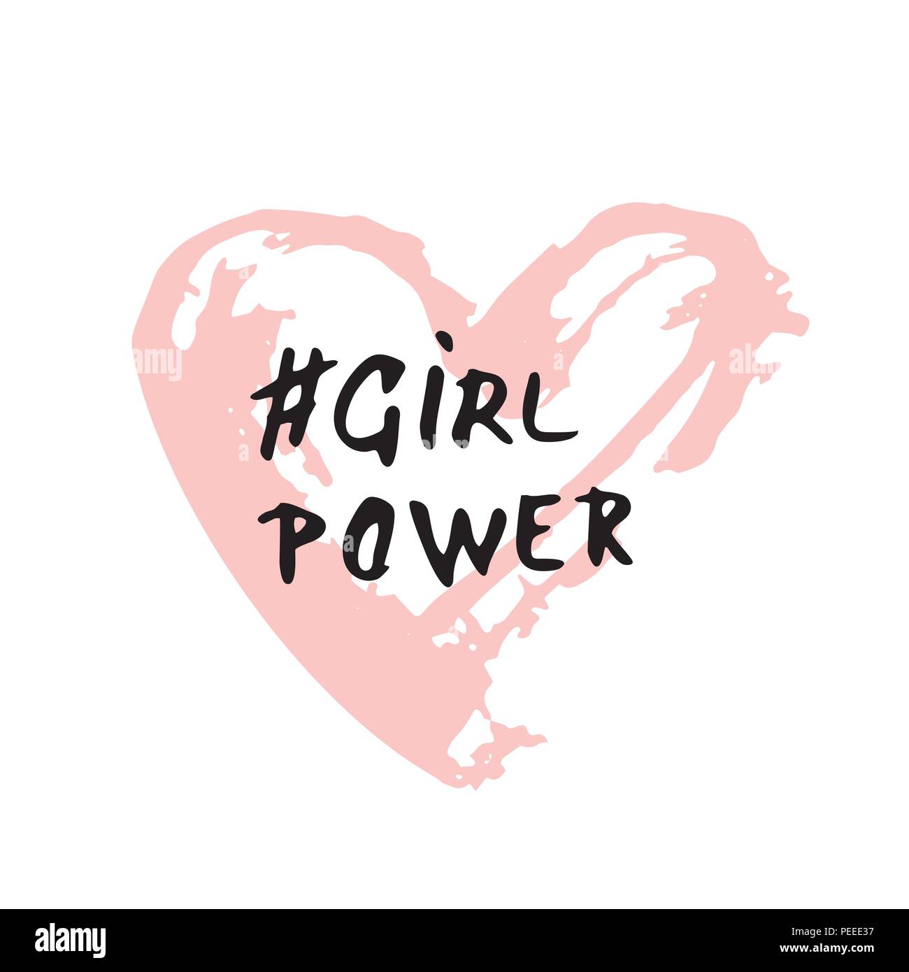 Girl Power composition. Vector illustration Stock Vector Image & Art ...