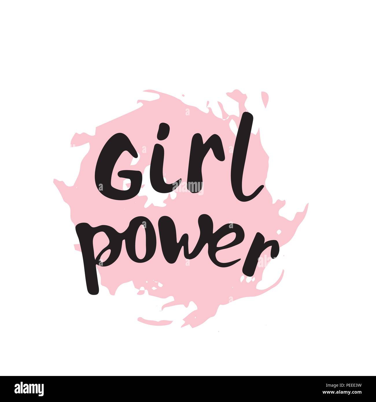 Girl Power composition. Vector illustration Stock Vector Image & Art ...