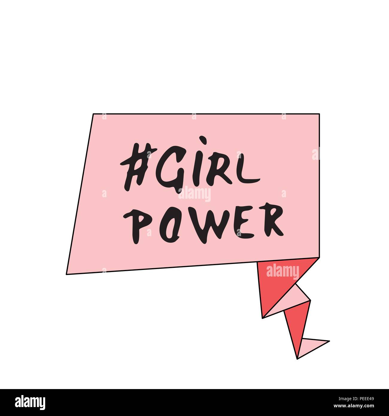 Girl Power composition. Vector illustration Stock Vector Image & Art ...