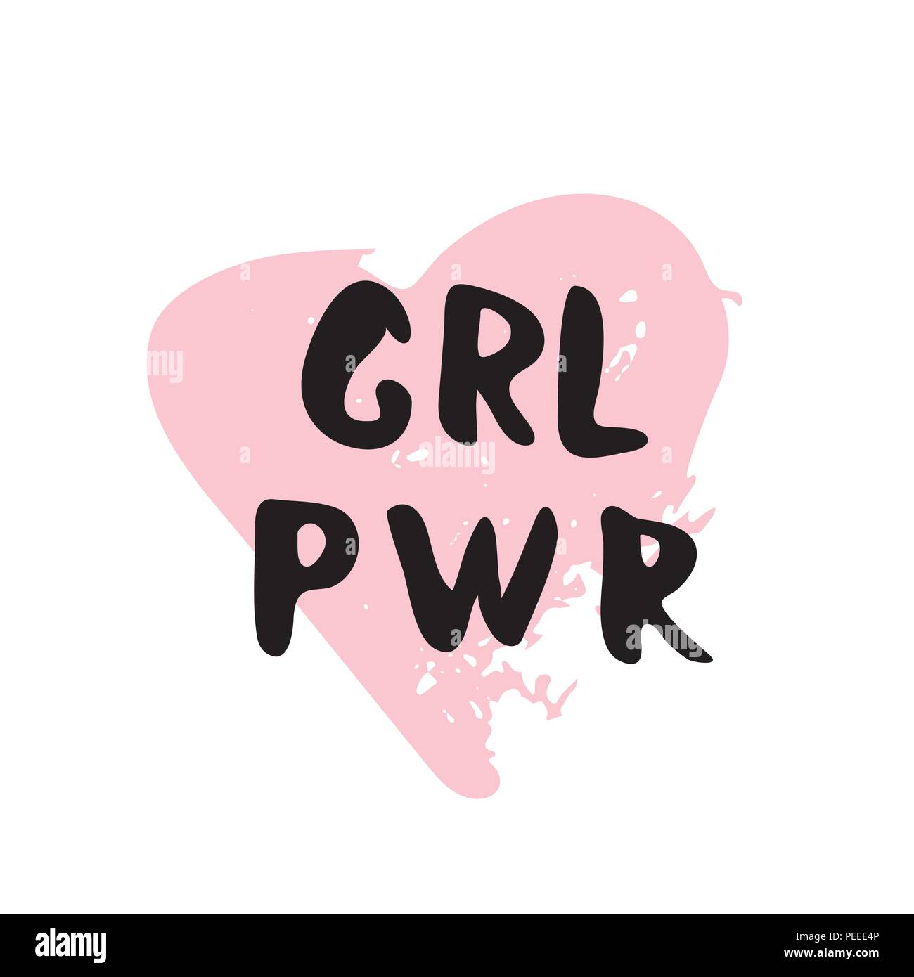 Girl Power composition. Vector illustration Stock Vector Image & Art ...