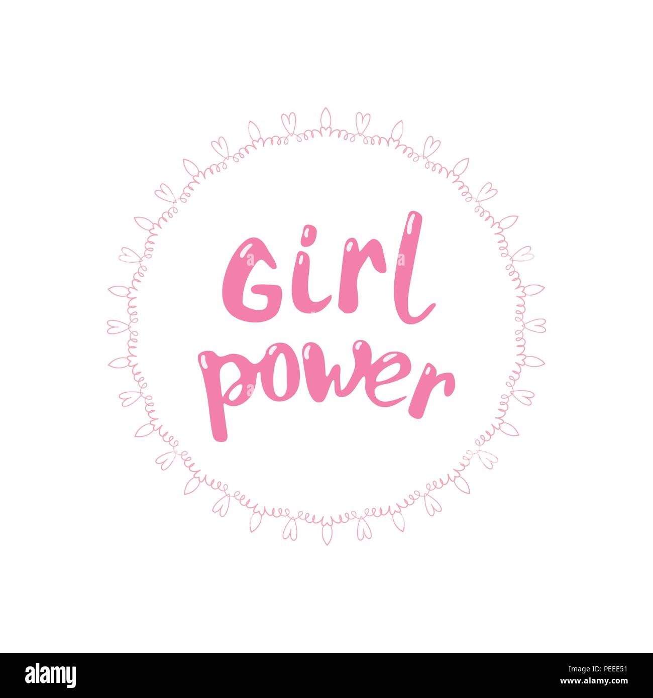 Girl Power composition. Vector illustration Stock Vector Image & Art ...