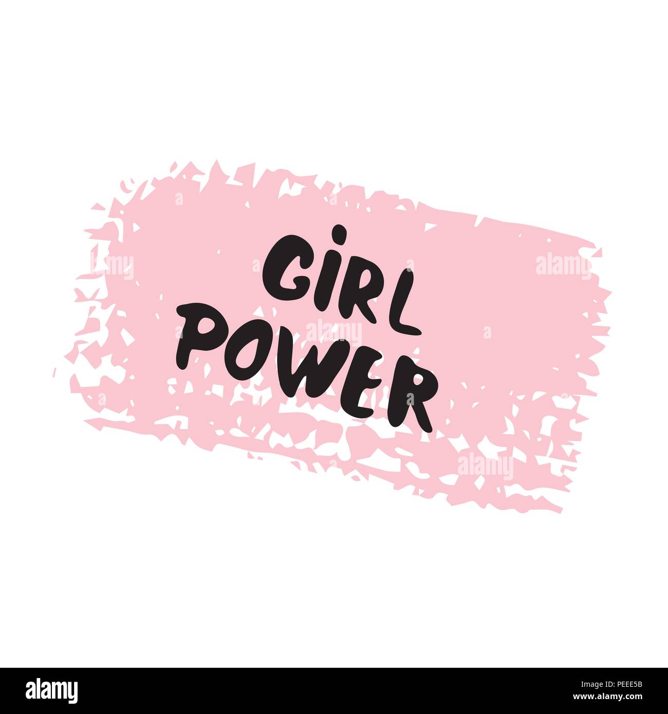 Girl Power composition. Vector illustration Stock Vector Image & Art ...