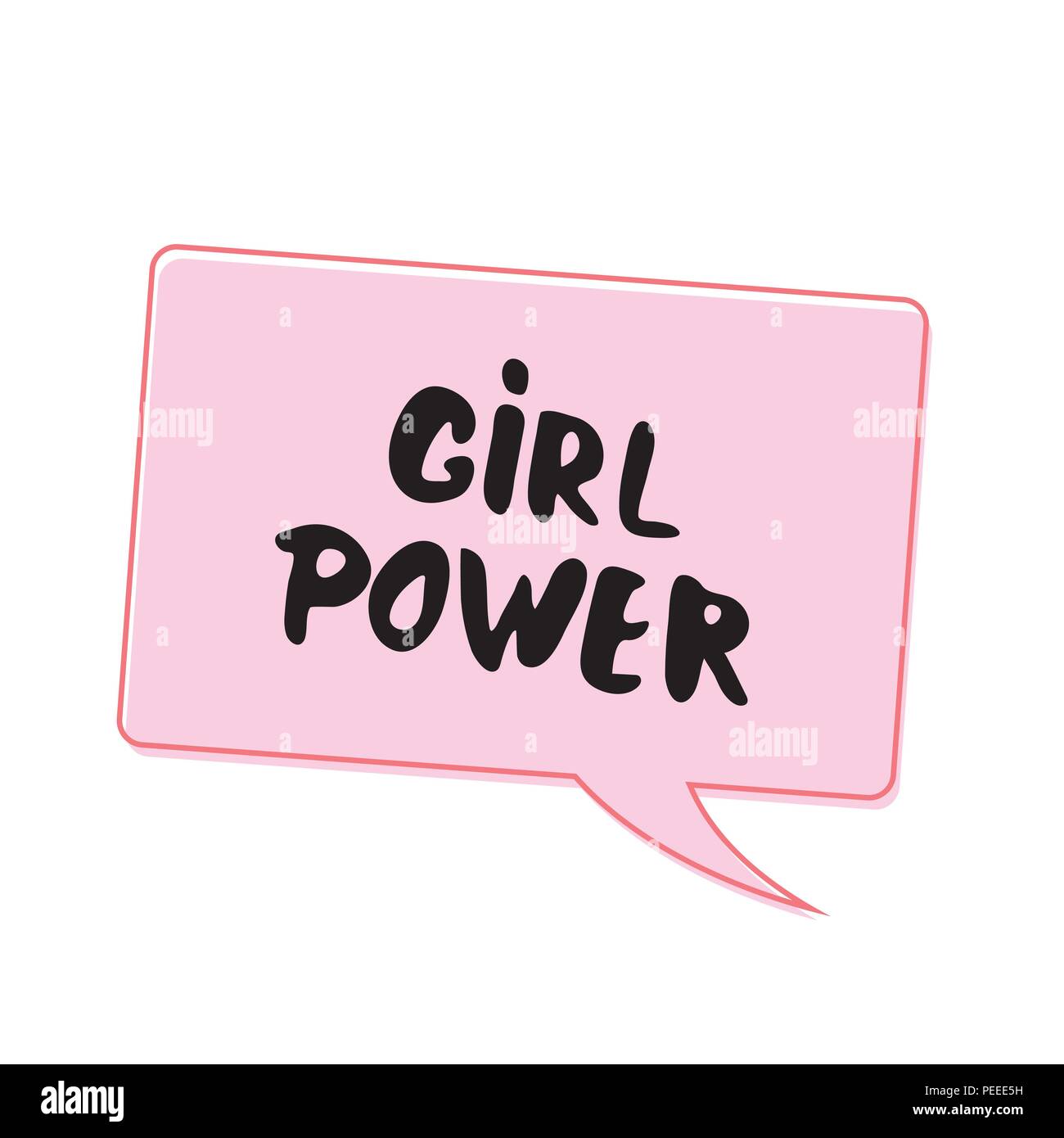 Girl Power composition. Vector illustration Stock Vector Image & Art ...